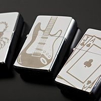 Zippo Lighter Engraved With Guitar Design